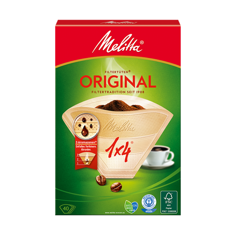 Melitta® Original 1x4 Coffee Filters 40 pack - Roast & Ground Direct