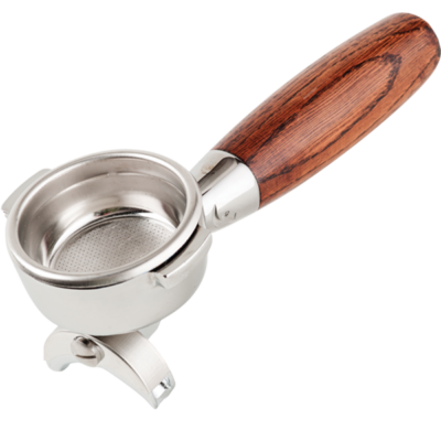 Wooden Group Handle Double Filter Holder - Roast & Ground Direct